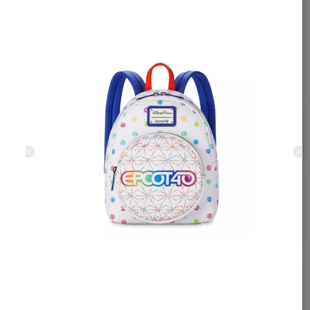 Rare EPCOT 40th Anniversary Loungefly backpack NWT - Gem